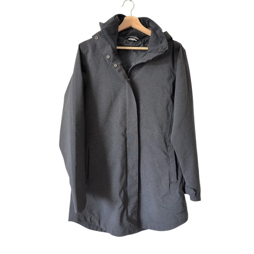 ExOfficio Travel Jacket Womens Small 4 6 Gray Full Zip Wind Rain ...