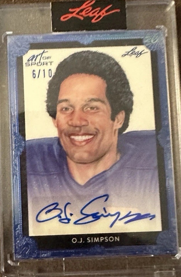 2021 Leaf- Art of Sport- OJ Simpson- Auto Autograph- 4/10 | eBay