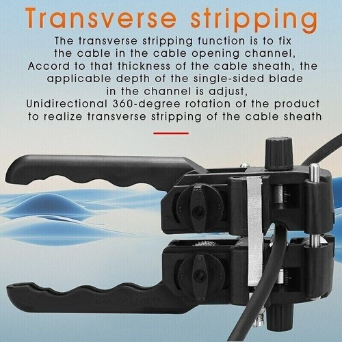 Longitudinal Cable Jacket Slitter Sheath Opening Cutter Fiber Optic ...