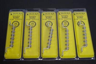 Lot x5) Blue Sea Systems 2306 Grounding Bus Bar | eBay