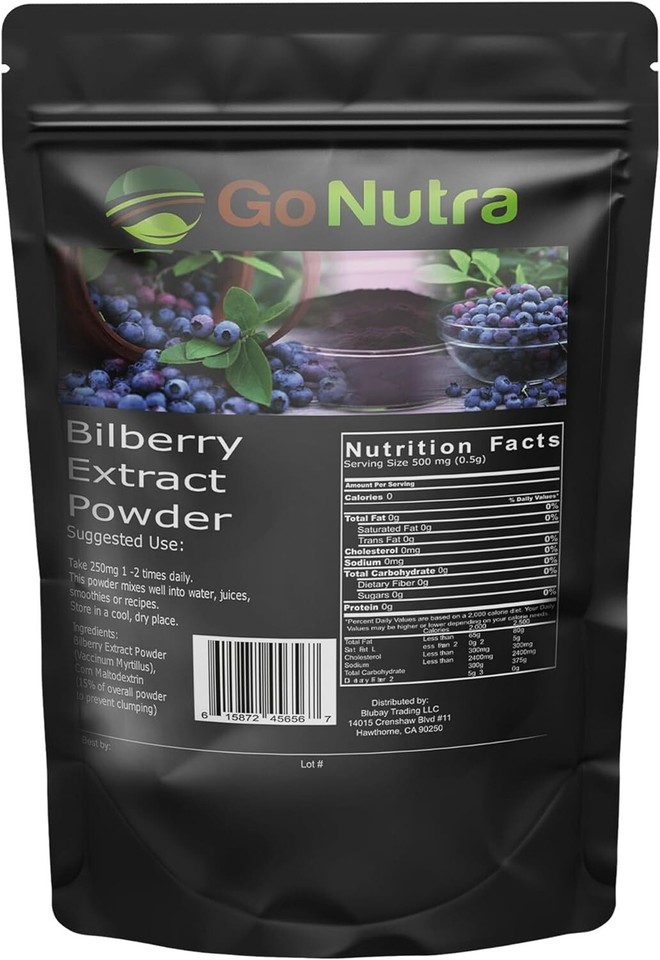 Bilberry Extract Powder 10:1 Extract 4oz Bilberry Powder Antioxident ...