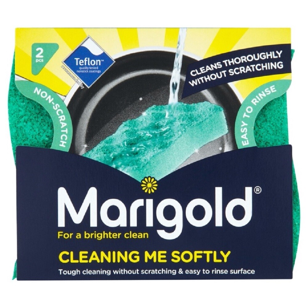Marigold Softly Non Scratch Non Stick Teflon Washing Up Sponges ...