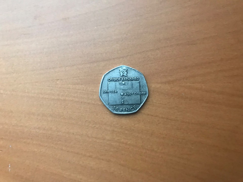 4 x Olympic 50p Coin Fifty Pence Job Lot Includes Football Offside Rule ...