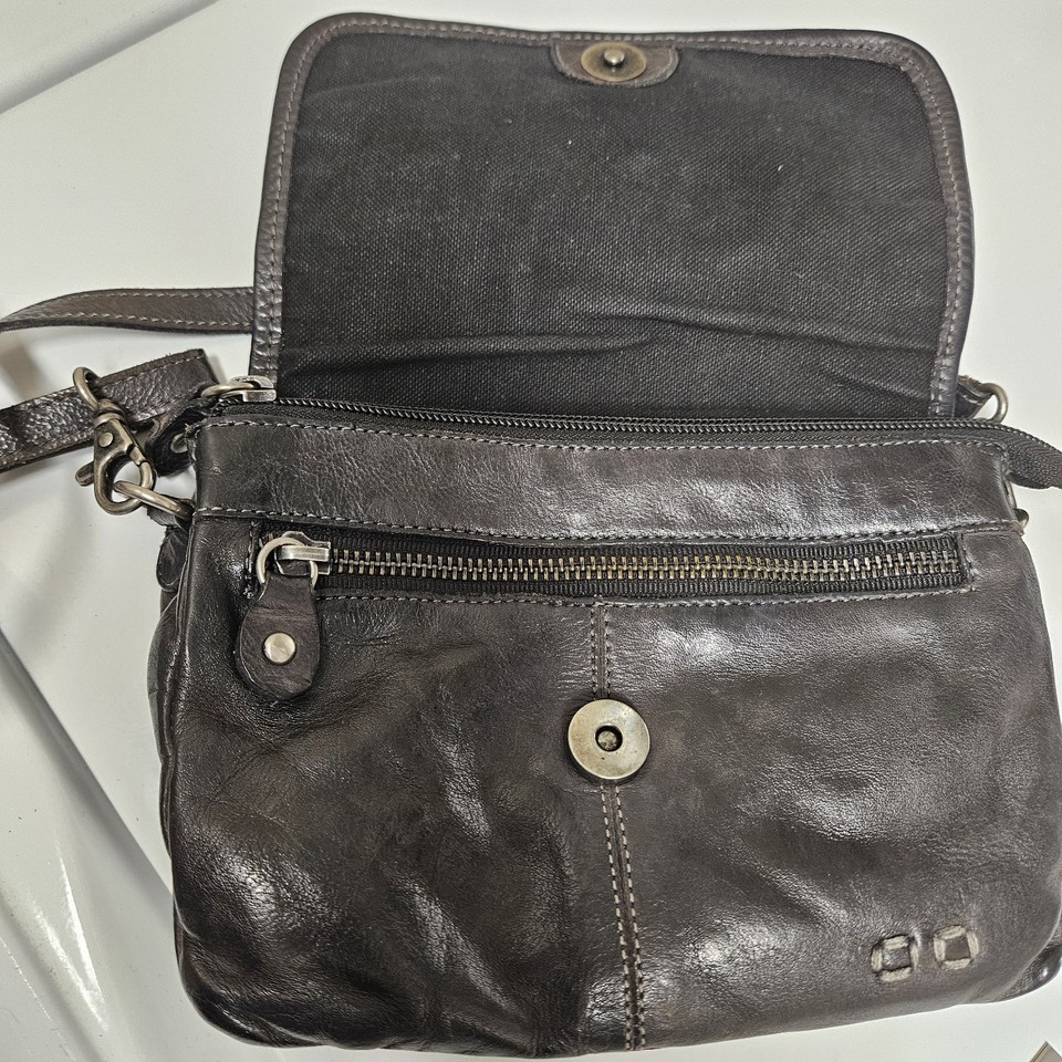 Bed Stu Leather Crossbody Purse Bag Awesome Leather Black Distressed ...