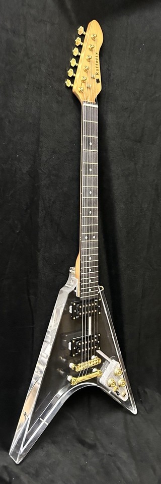 Rafferty Rocket Man V Electric Guitar - Clear Lucite | eBay