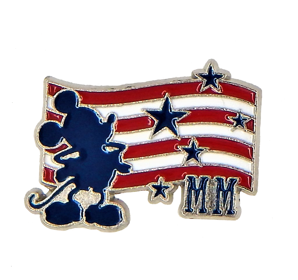 Mickey Mouse All American Booster Flag Individual Disney Park Trading ...