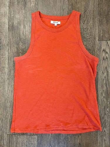 MADEWELL Women's Orange Westville Tank Top Large AN456 | eBay