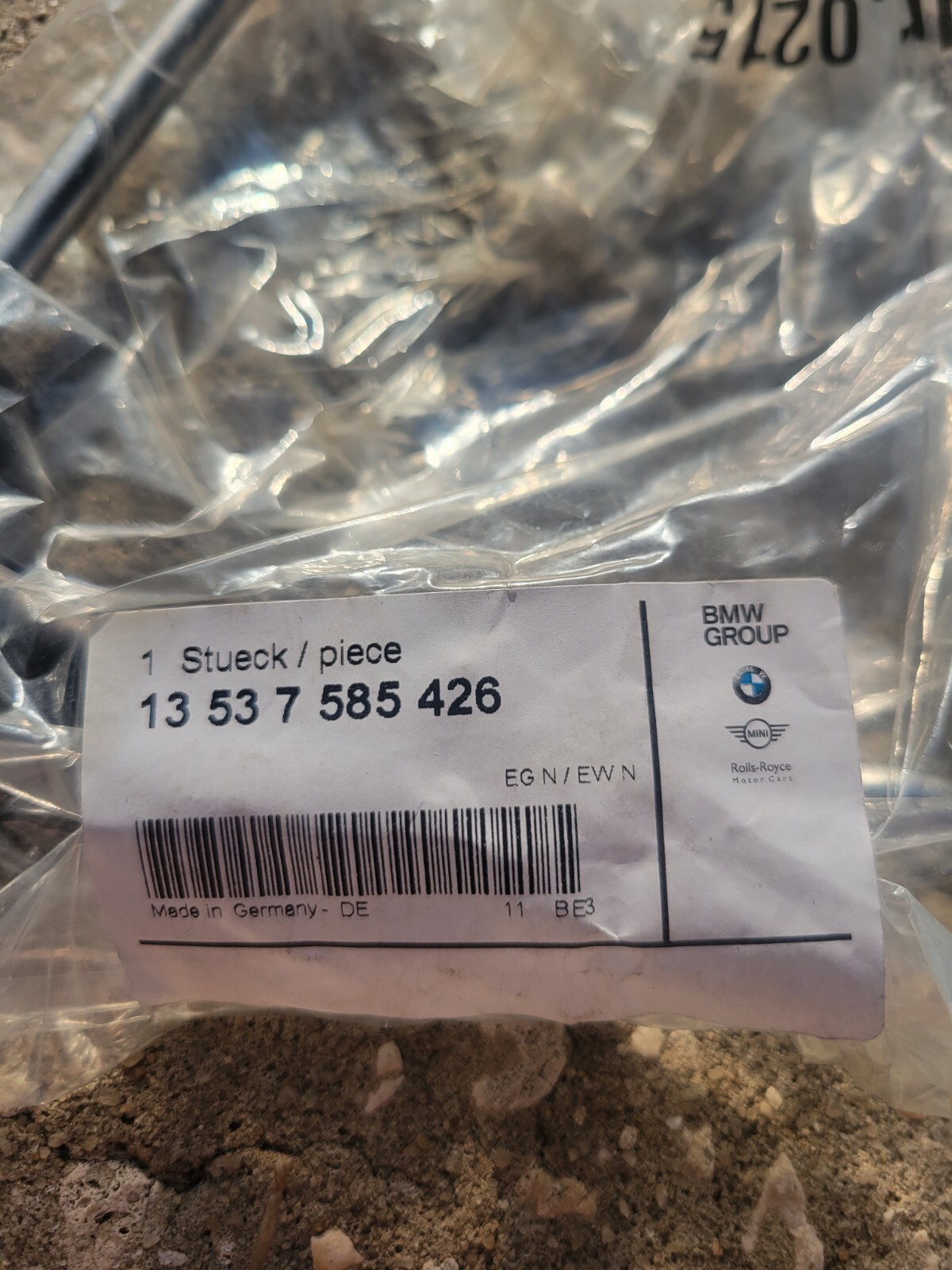 PIPE HAUTE PRESSION INJECTION CARBURANT NEUVE D'ORIGINE BMW OEM ...