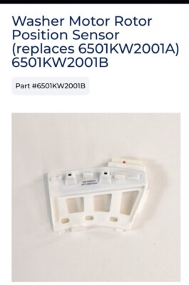 New** 6501KW2001B 6501KW2001A LG Washer Rotor Position Sensor NEW OEM ...