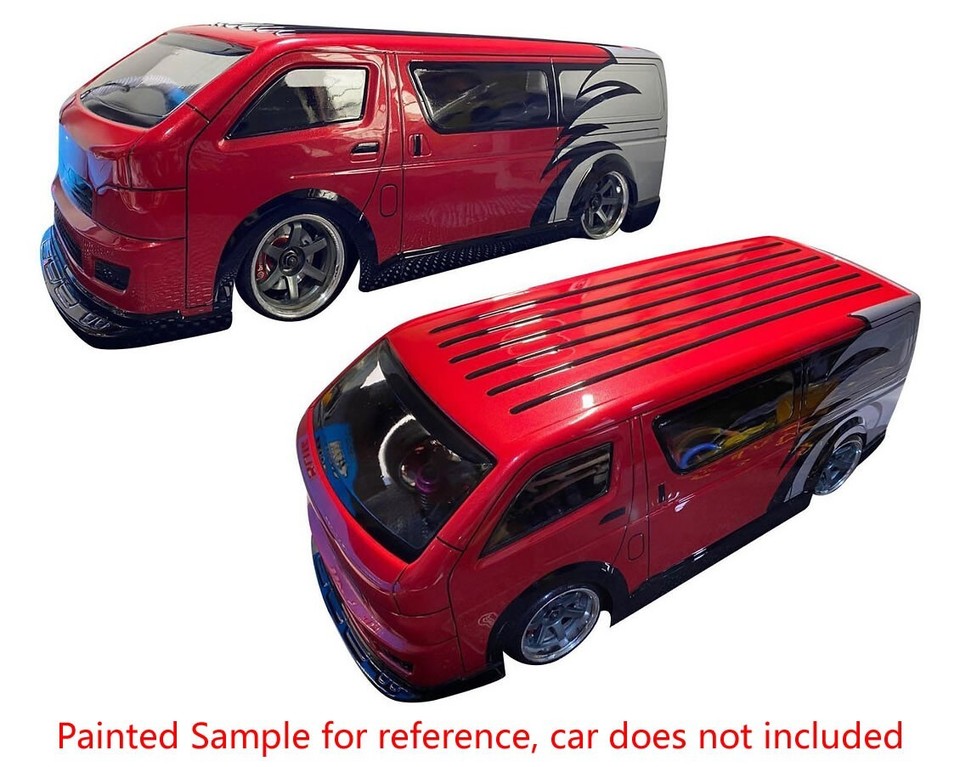 1/10 RC Drift Touring HIACE Van Clear Transparent Body Shell 190mm | eBay