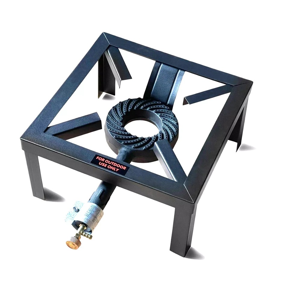 Heavy Duty Large Gas Boiling Ring Cast Iron Gas LPG Burner Cooker ...