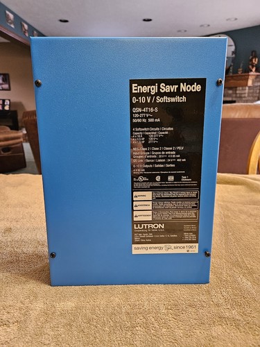 Lutron Softswitch QSN-4T16-S Energi Saver Node Panel 120-277V 0-10V 4 x ...