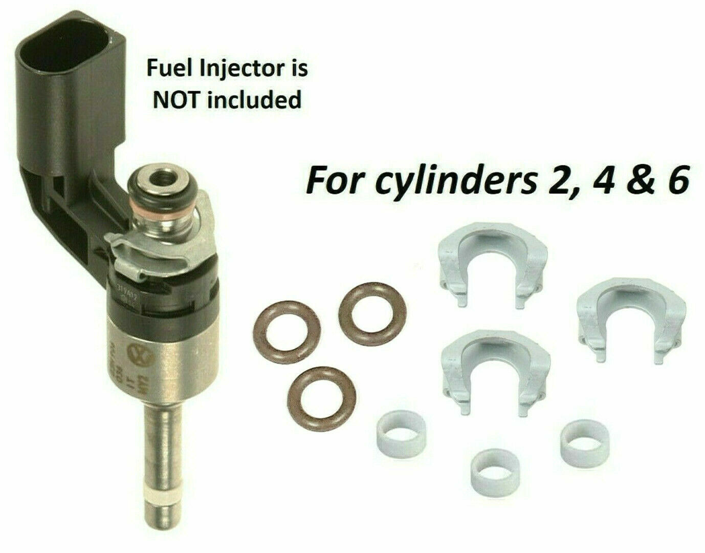 Fuel Injector Seal Kit For Audi Q7 VW CC Touareg Cayenne 3.6L V6 Lower ...