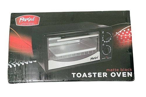Parini Toaster Oven Matte Black Appliances with Bake Tray Brand Multi ...