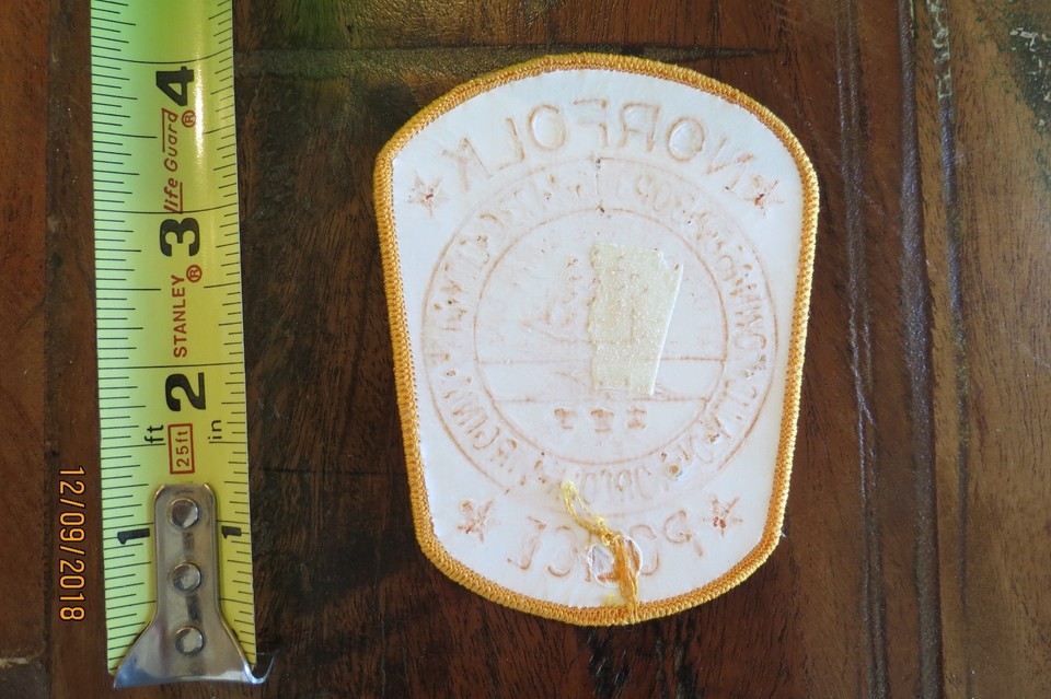NORFOLK VIRGINIA POLICE COLLECTOR PATCH | eBay
