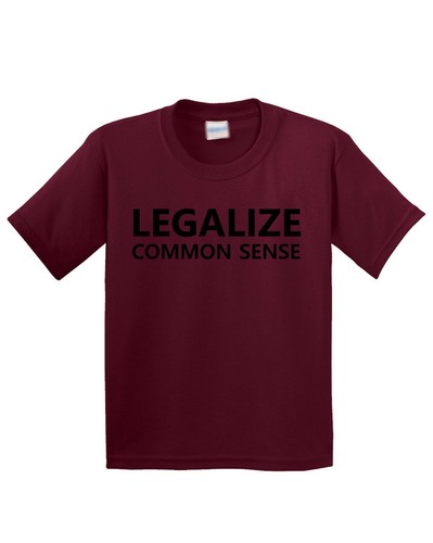 Legalize Common Sense Men's T-Shirt Sarcastic Cool Adult Humor Funny ...