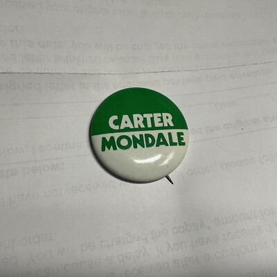 Vintage ~ Carter Mondale Pinback Button ~ Political Memorabilia | eBay