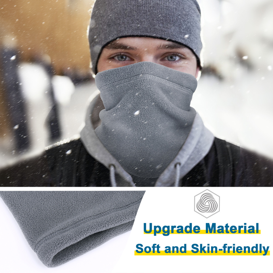 Winter Fleece Face Mask Scarf Balaclava Neck Warmer Gaiter Ski Windproof Bandana | eBay