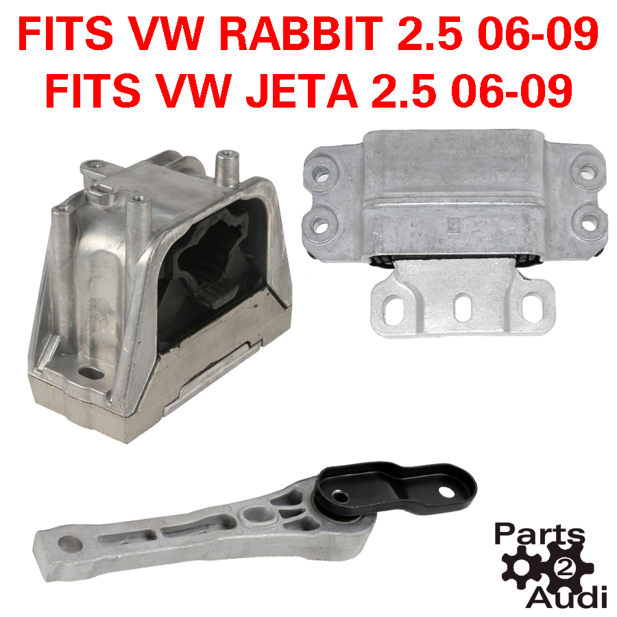 OE MOUNTS FOR VW RABBIT, JETTA w 2.5 ENGINE TRANSMISSION MOUNT SET KIT ...