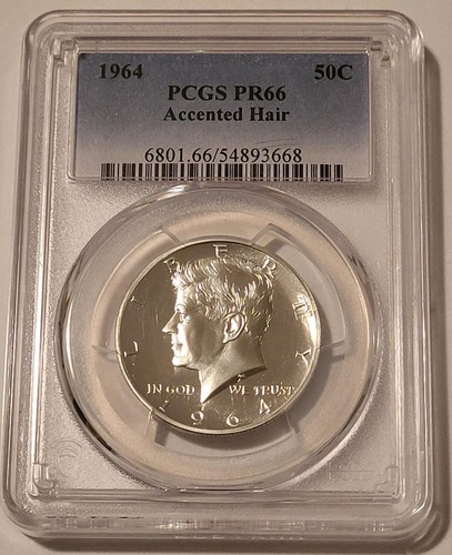 1964 Kennedy Silver Half Dollar Accented Hair Proof PR66 PCGS | eBay