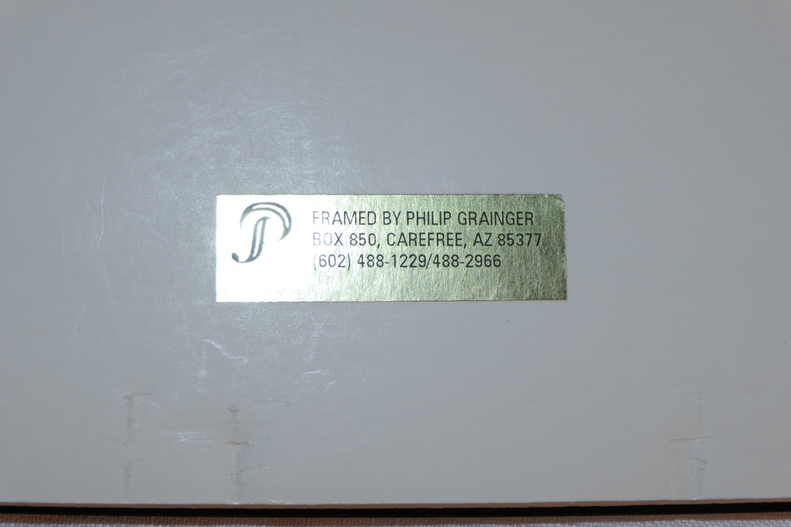 ART LIMITED PRINT 4/40 SIGNED PHILIP GRAINGER ARIZONA IMAGE RES. TOHONO ...