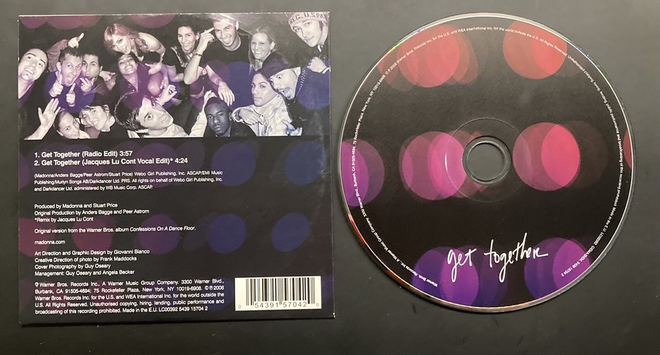 CARD SLEEVE EU IMPORT! Madonna Get Together! Remix! | eBay