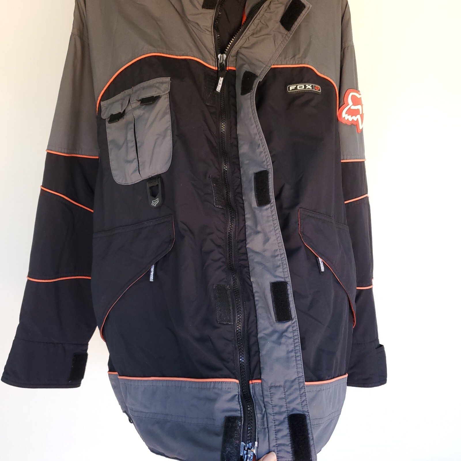 Fox Racing Full Zip Hooded Jacket Fox Head MTB Motorc… - Gem