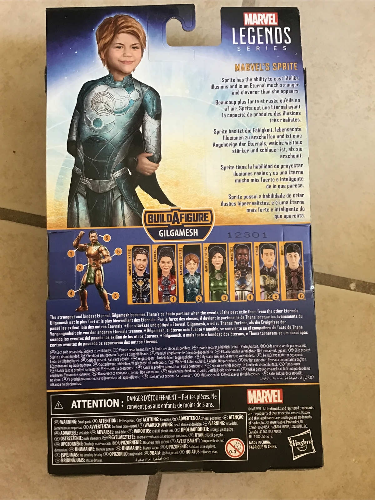 Hasbro Marvel Legends Series The Eternals Sprite 6" Figure Gilgamesh ...