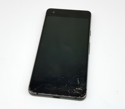 Google Pixel 2 64GB Just Black Smartphone **Broken Back + Blank Screen ...