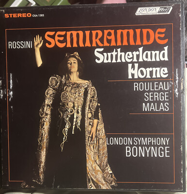 Rossini Semiramide Sutherland Horne 3 LPs Vinyl Records Opera London ...