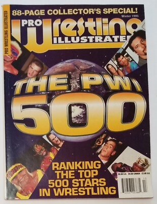 PRO WRESTLING ILLUSTRATED MAGAZINE Winter 1995 PWI 500 RANKINGS W ...