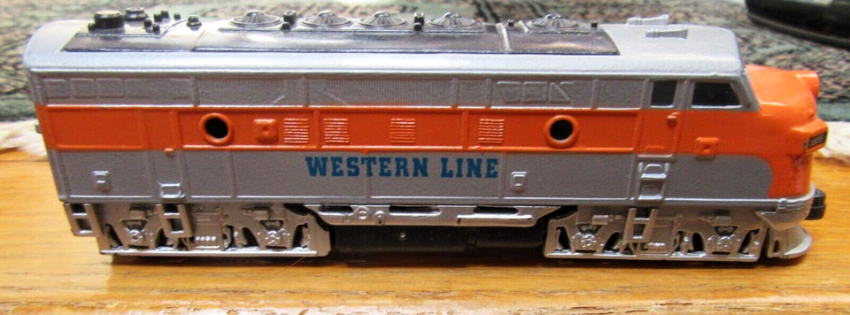 Classic Loco Powerful Pull Back~Western Lines Diesel Engine Train~1620 ...