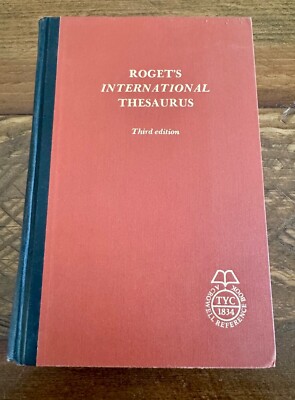 Roget's International Thesaurus, Third Edition Hardcover Reference Book ...