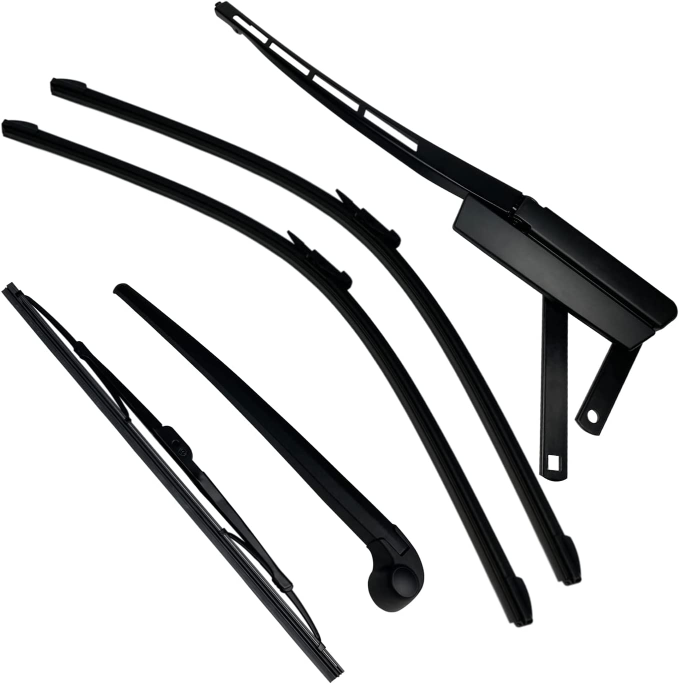 Front Right Passenger Side Windshield Wiper Arm ; & 2 Wipers Blade Set ...