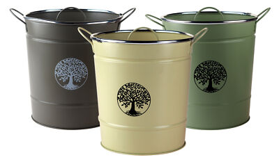 Metal Kitchen Worktop Compost Caddy Food Waste Bin / Bucket | eBay UK