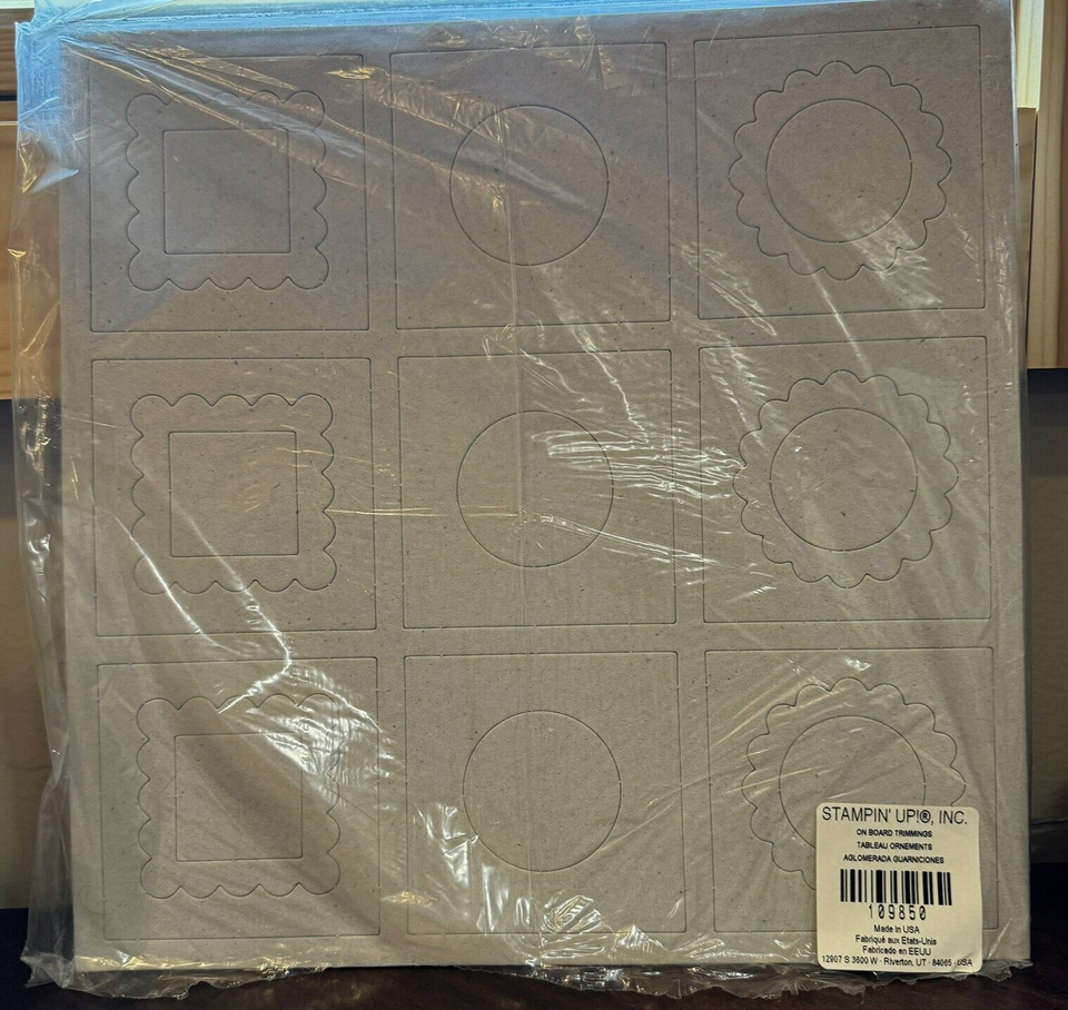 Stampin' Up! LOT Circle Cutter Scissors Brush Chipboard Paper Stamps ...