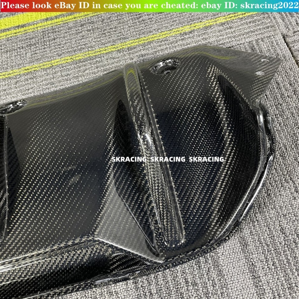 Real Carbon Fiber Rear Bumper Diffuser Lip Spoiler Kit Fits BMW M5 F90 ...