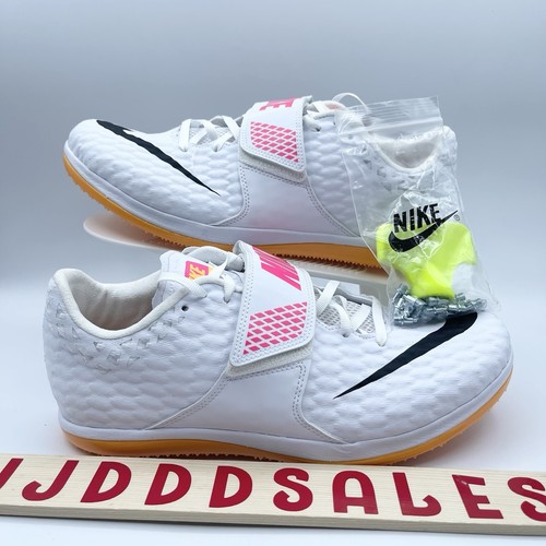 Nike Zoom High Jump Elite Track Cleats White Hyper Pink 806561-102 Men ...