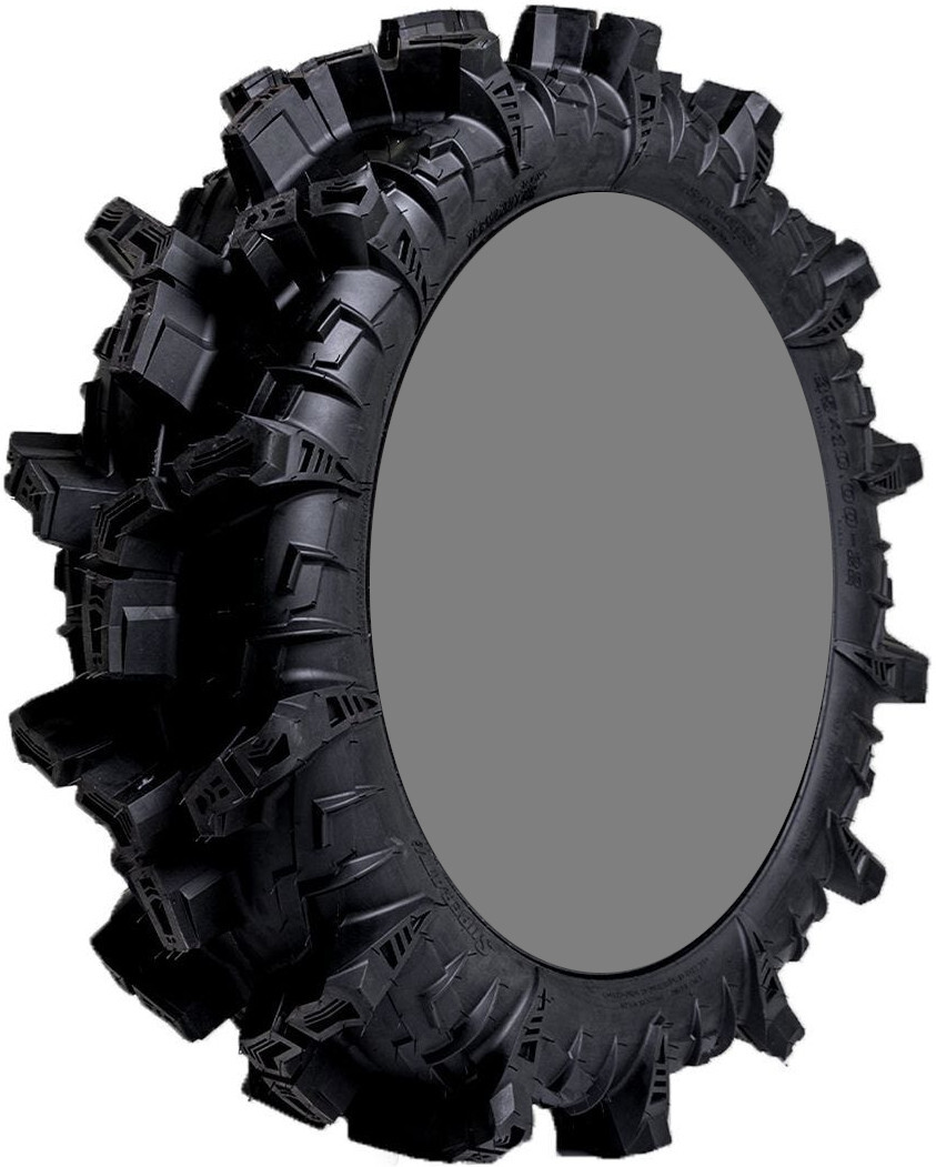 Kit 4 SuperATV Terminator MAX 28x10-14 on KMC KS240 Recon Beadlock Gray ...