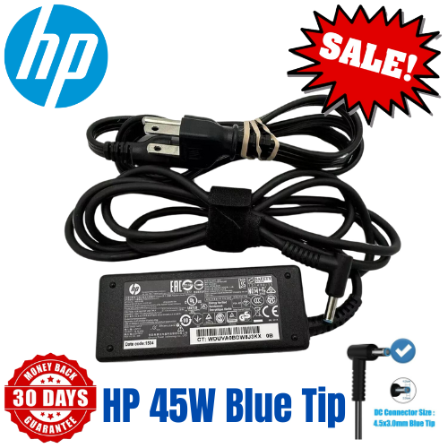 Genuine HP Laptop Charger 45W AC ADAPTER L25296-002, 741727-001, TPN ...