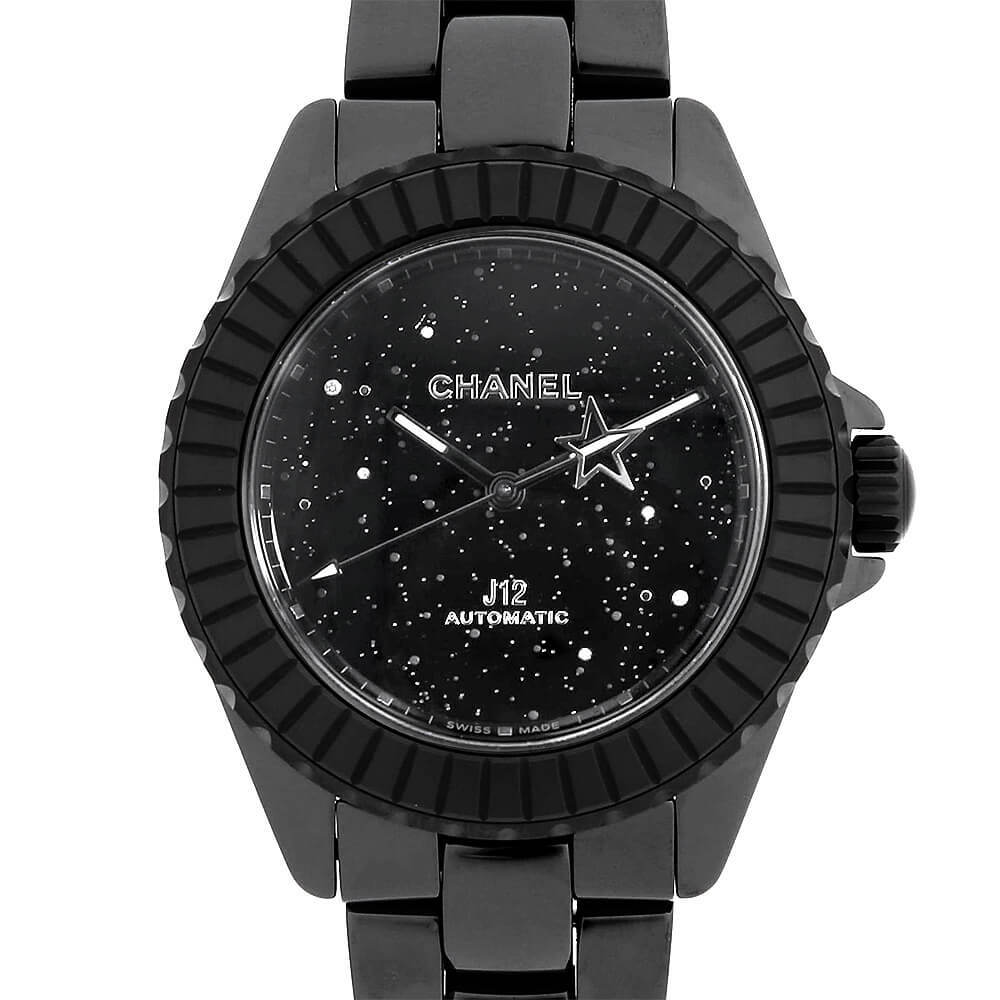 CHANEL J12 Interstellar H7989 Ceramic Black Dial Automatic Men's Watch ...
