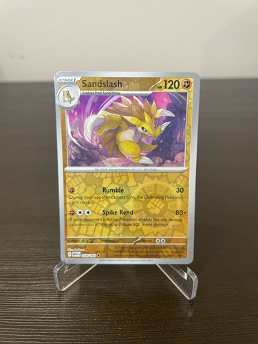 Pokémon TCG Sandslash Scarlet & Violet-151 028/165 Reverse Holo ...