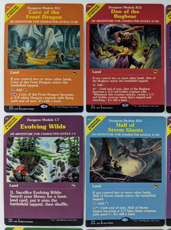 Dungeon Module Magic the Gathering Adventures Forgotten Realms MTG ...