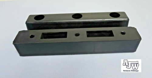 2 Rubber Buffer 12" x 2" 300 X 50MM Truck Trailer Horsebox HGV Bumper ...