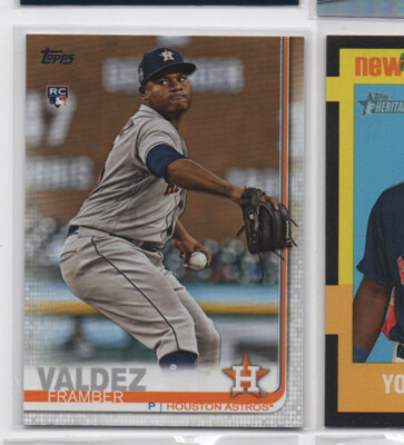 Framber Valdez RC 2019 Topps #376 Series 2 Rookie Base Card Houston ...