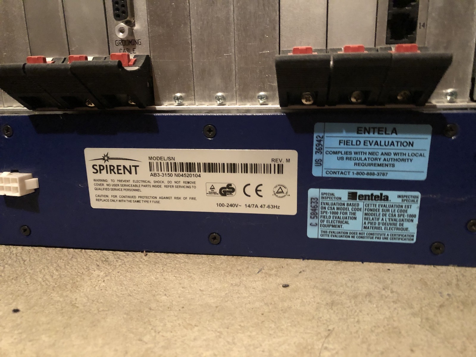 Spirent+Abacus+5000+AB3-3150+13-slot+rack-mountable+chassis+w%2F+SC ...