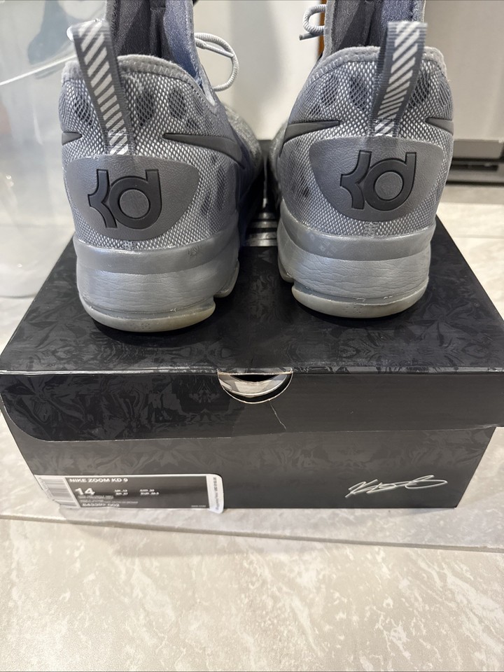 Nike Zoom Kd 9 Dark Grey Wolf Grey Men’s Size 14 | eBay