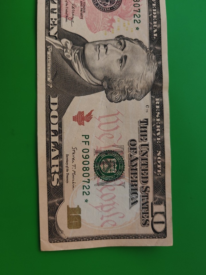 10 Dollar Bill Star Note Fancy Serial!! Ladder!! | eBay