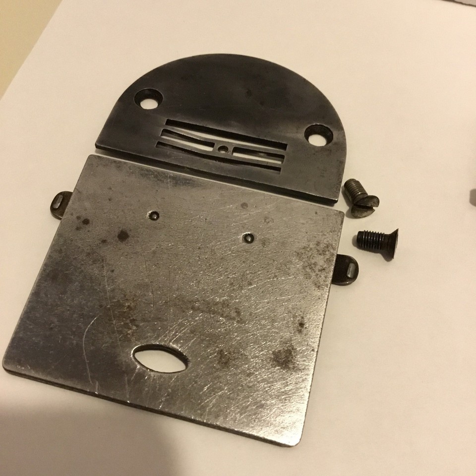 VTG Commercial Singer 241-12 Sewing Machine Needle/Bobbin Plate/FeedDog ...