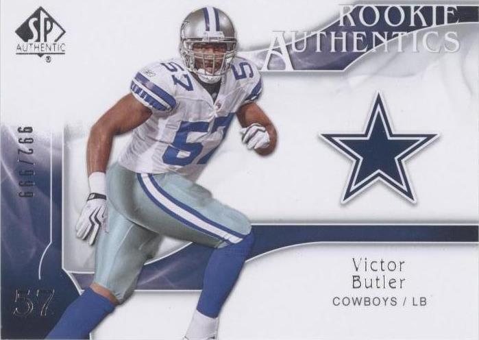 2009 SP Authentic - Rookie Authentics Victor Butler #229 /999 (RC) for ...